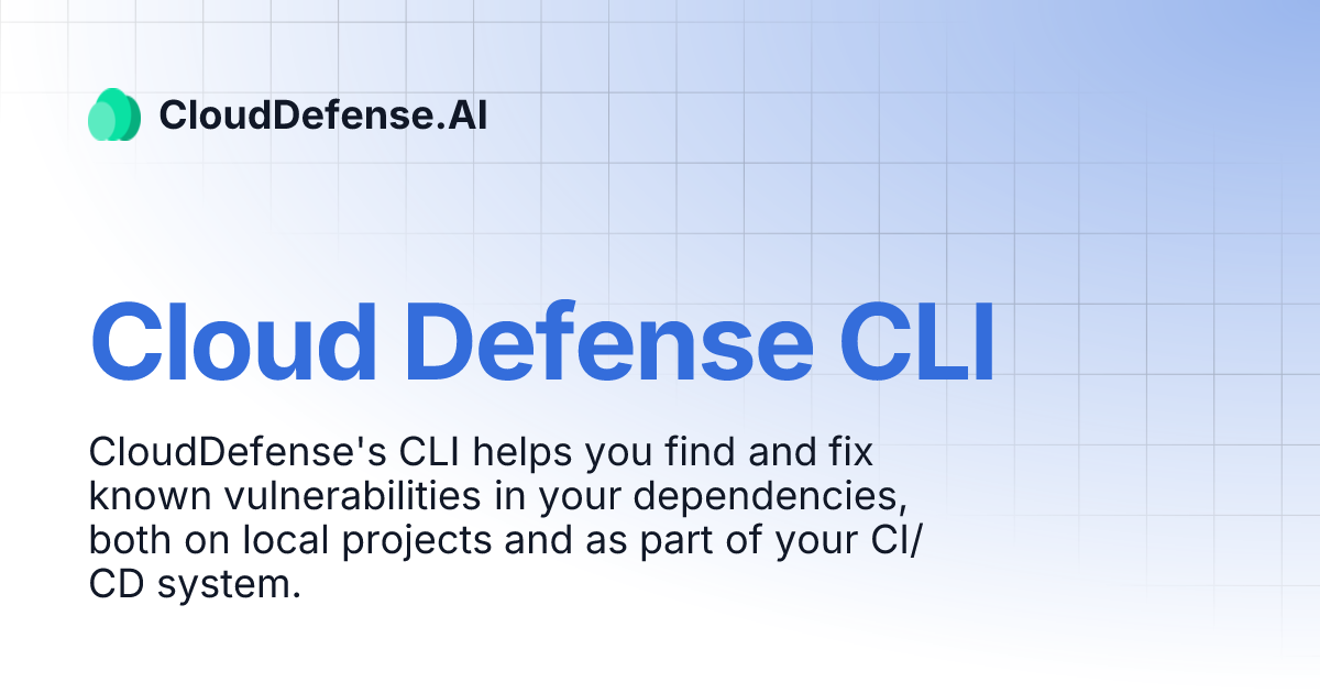 Cloud Defense CLI | CloudDefense.AI